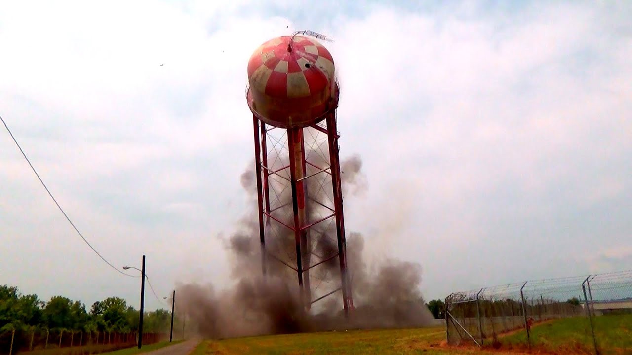 Water Tower Demolition Compilation Youtube