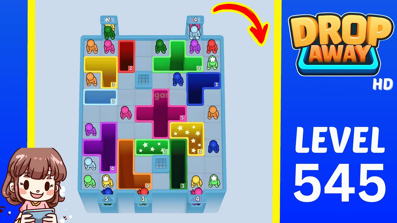 Drop Away Level 545 Solution Walkthrough Youtube