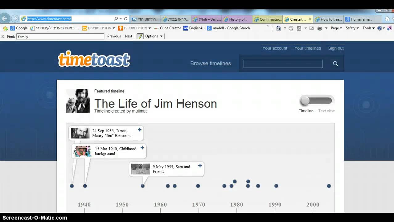Timetoast Tutorial Youtube