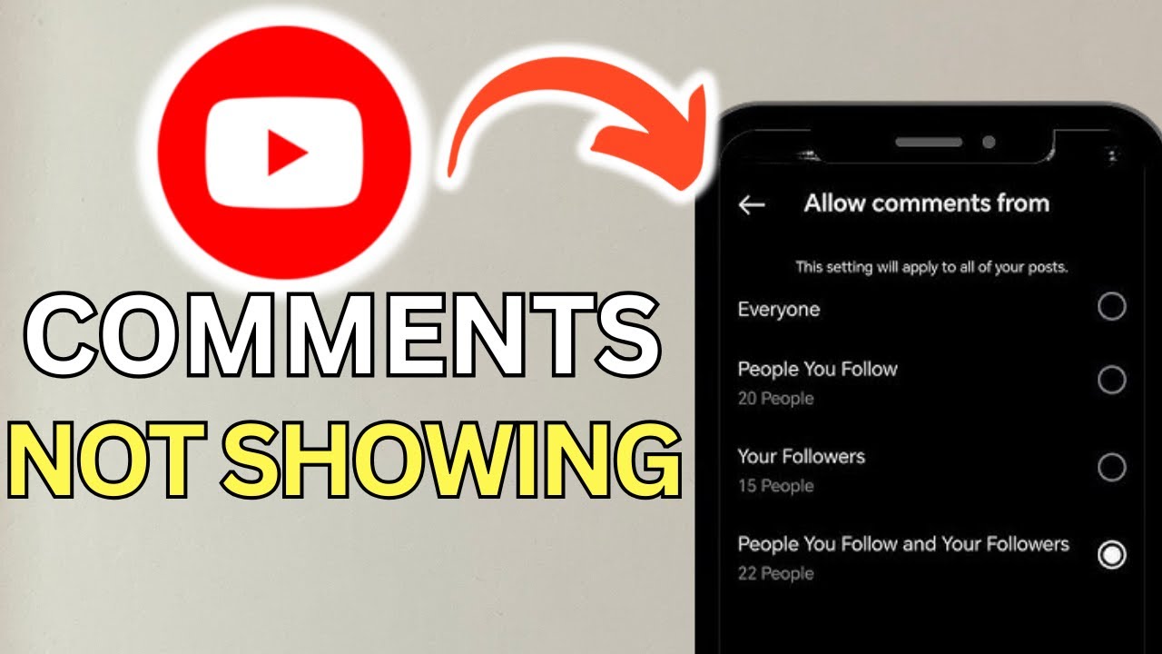 How To Fix Not Showing Comments Youtube