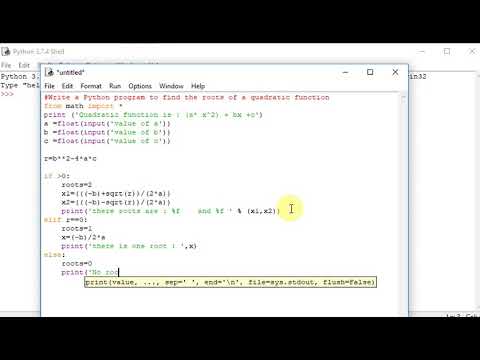Python Program To Solve Quadratic Equation Indietolf