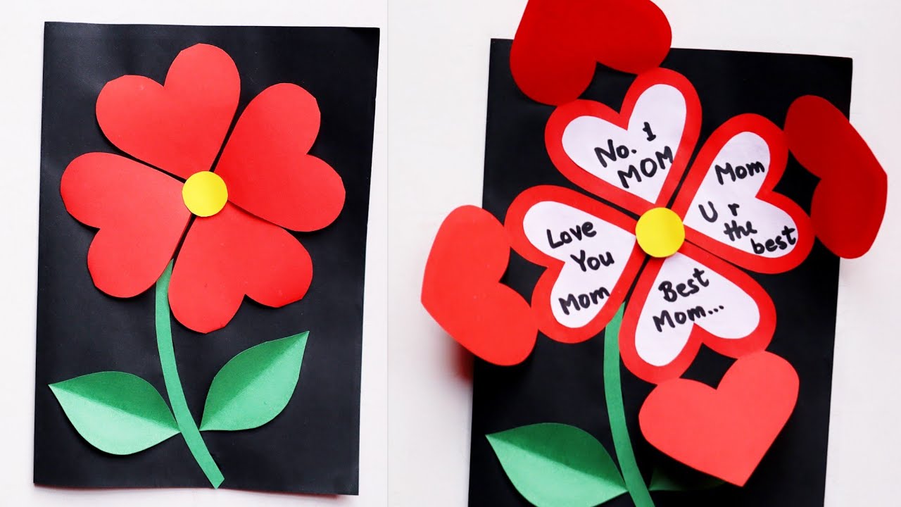 Mother S Day Card Making How To Make Mother S Day Card In 10 Minutes