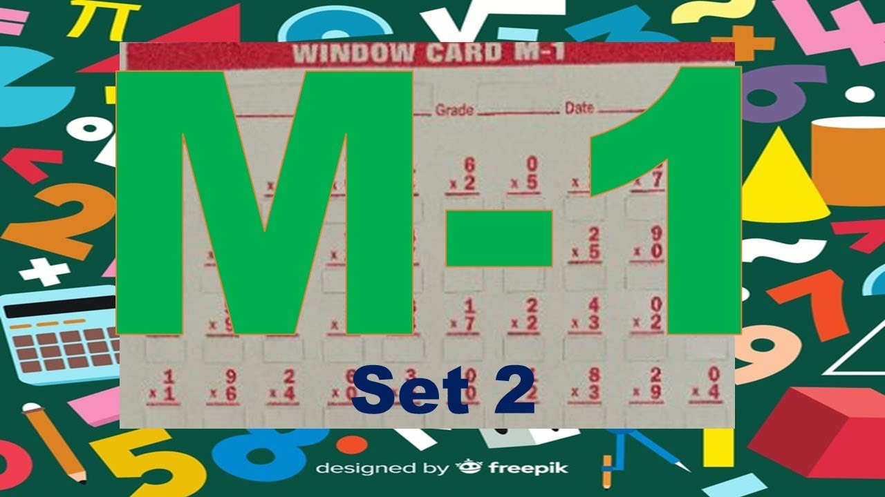 M 1 Dd Card Practice Set 2 Window Card Youtube