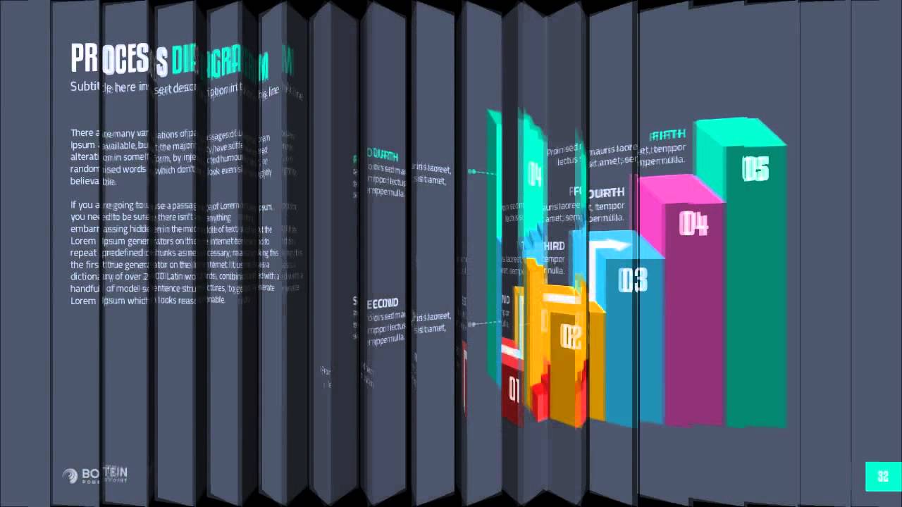 Botein Powerpoint Template Dark Version Color Youtube