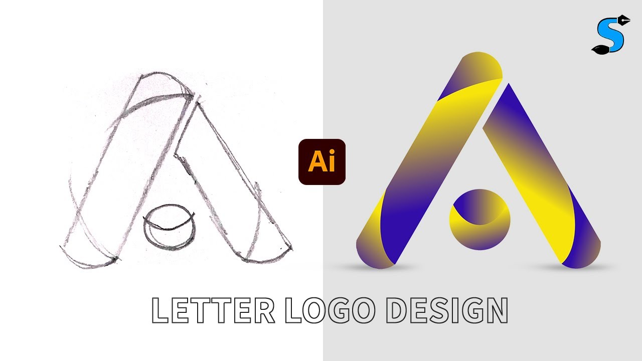 Easy Letter Logo Design In Adobe Illustrator Logo Design Adobe
