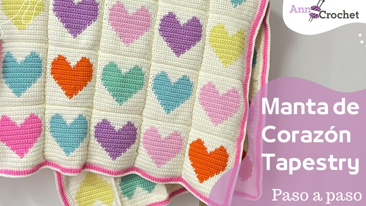 Manta De Corazon Tapestry Manta Crochet Paso A Paso Youtube