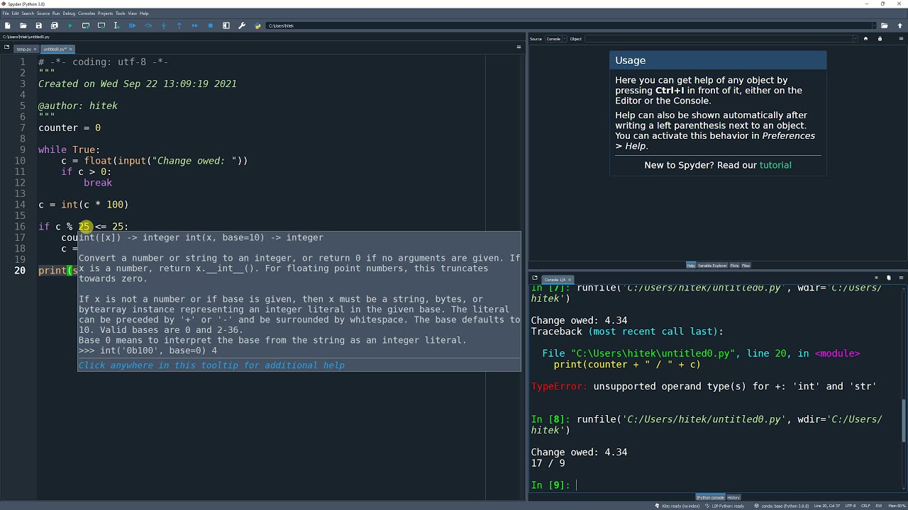 02 Cash Python Youtube