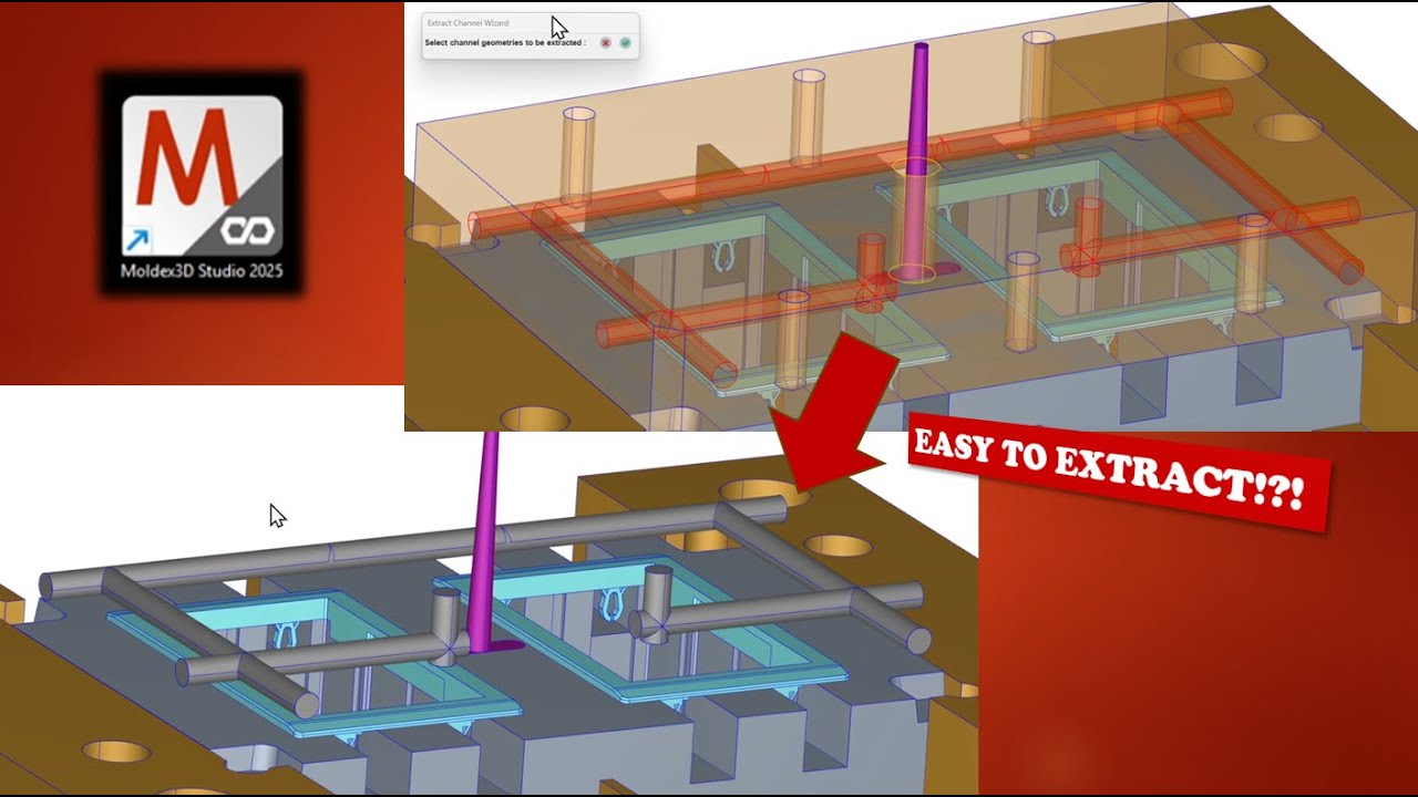 Mold Extraction Tutorial For Simulation Moldex3d Studio 2025