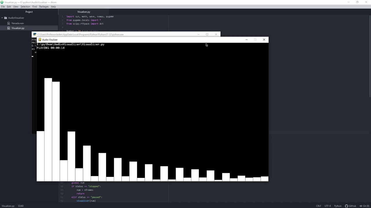 Creating An Audio Visualizer With Pygame Youtube