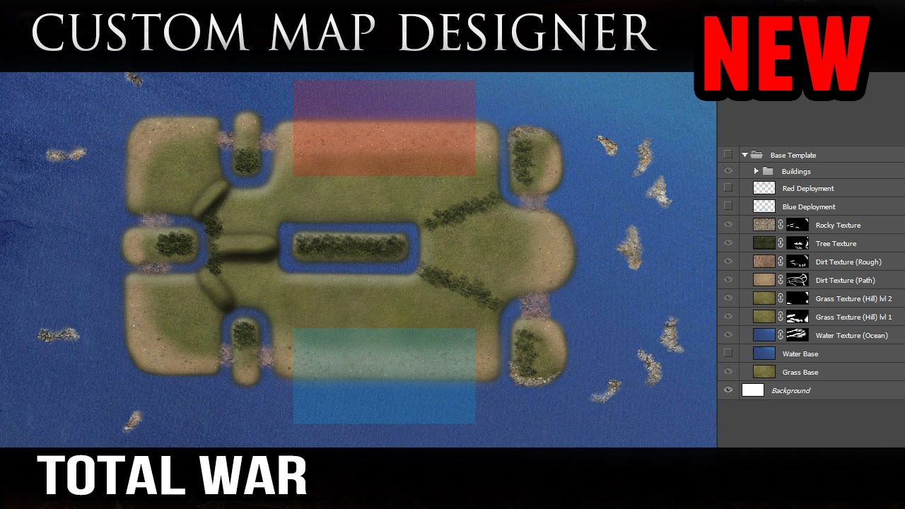 Design Custom Battle Maps For Total War Free Template Youtube