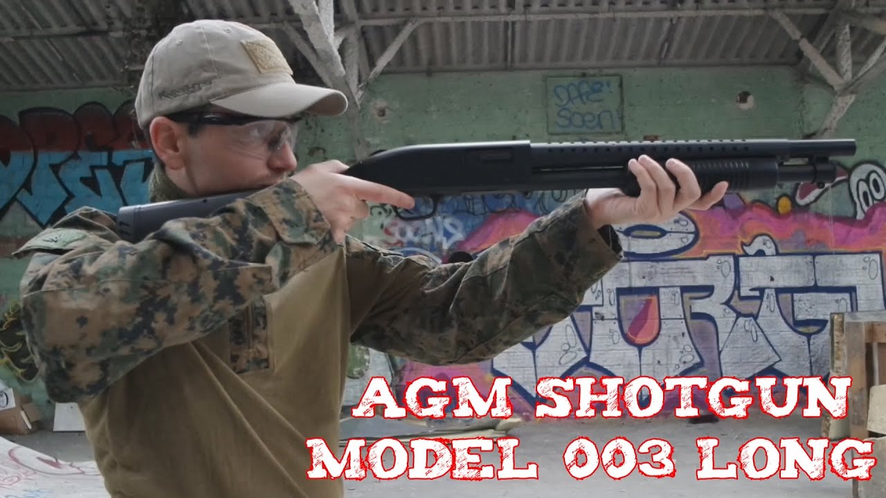 Airsoft Agm Shotgun Model 003 Long Youtube