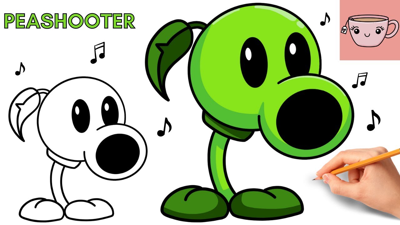 Peashooter Drawing At Tyler Cobb Blog