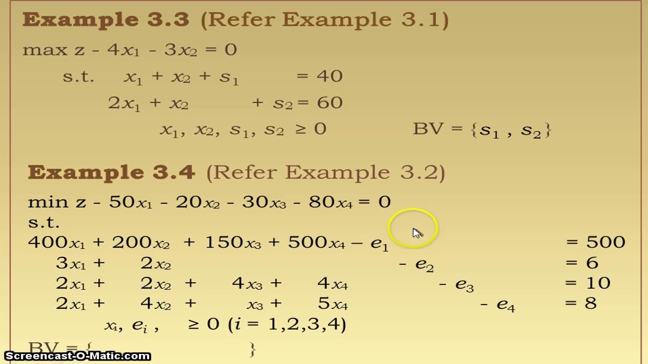 The Simplex Method Youtube