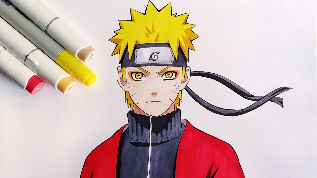 How To Draw Naruto Uzumaki Sage Mode Naruto Shippuden Step By Step
