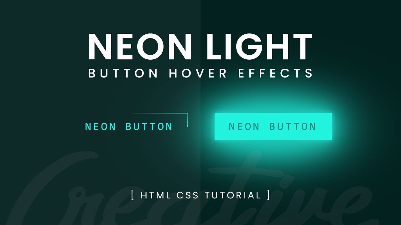 Neon Light Button Animation Effects On Hover Css Snake Border Youtube