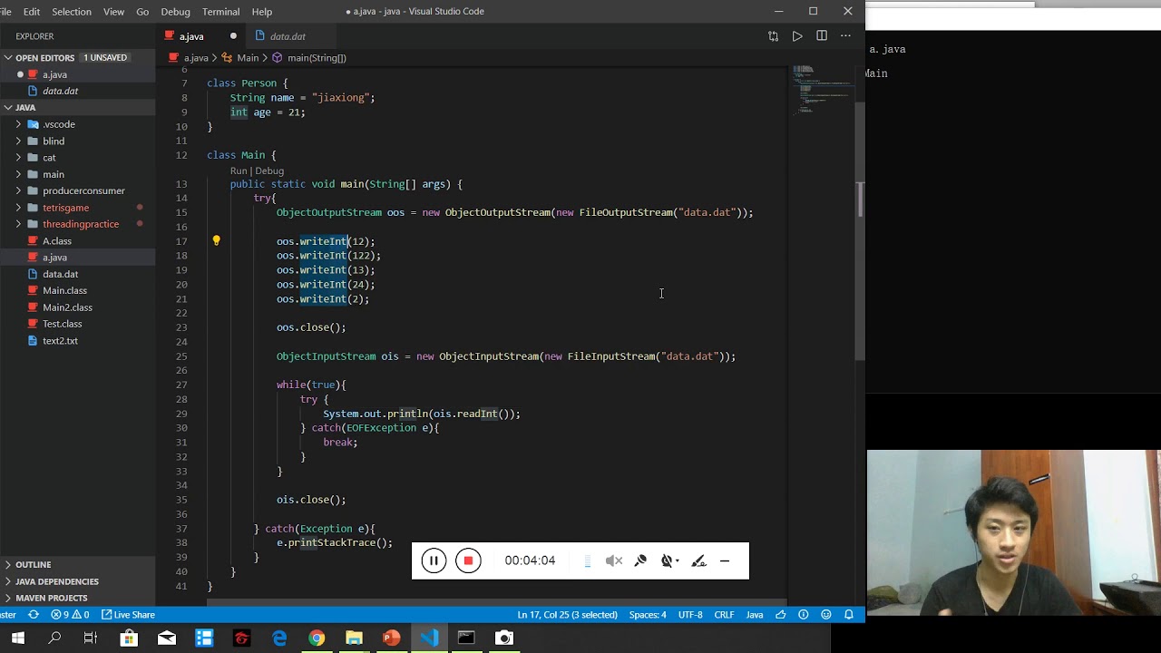 English Introduction To Java 33 Binary File Common Use Case Eof