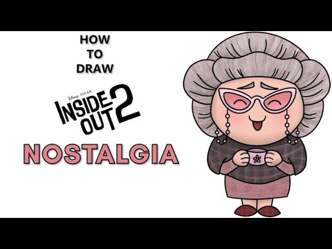 How To Draw Nostalgia From Inside Out 2 Disney Pixar Insideo Tutorial