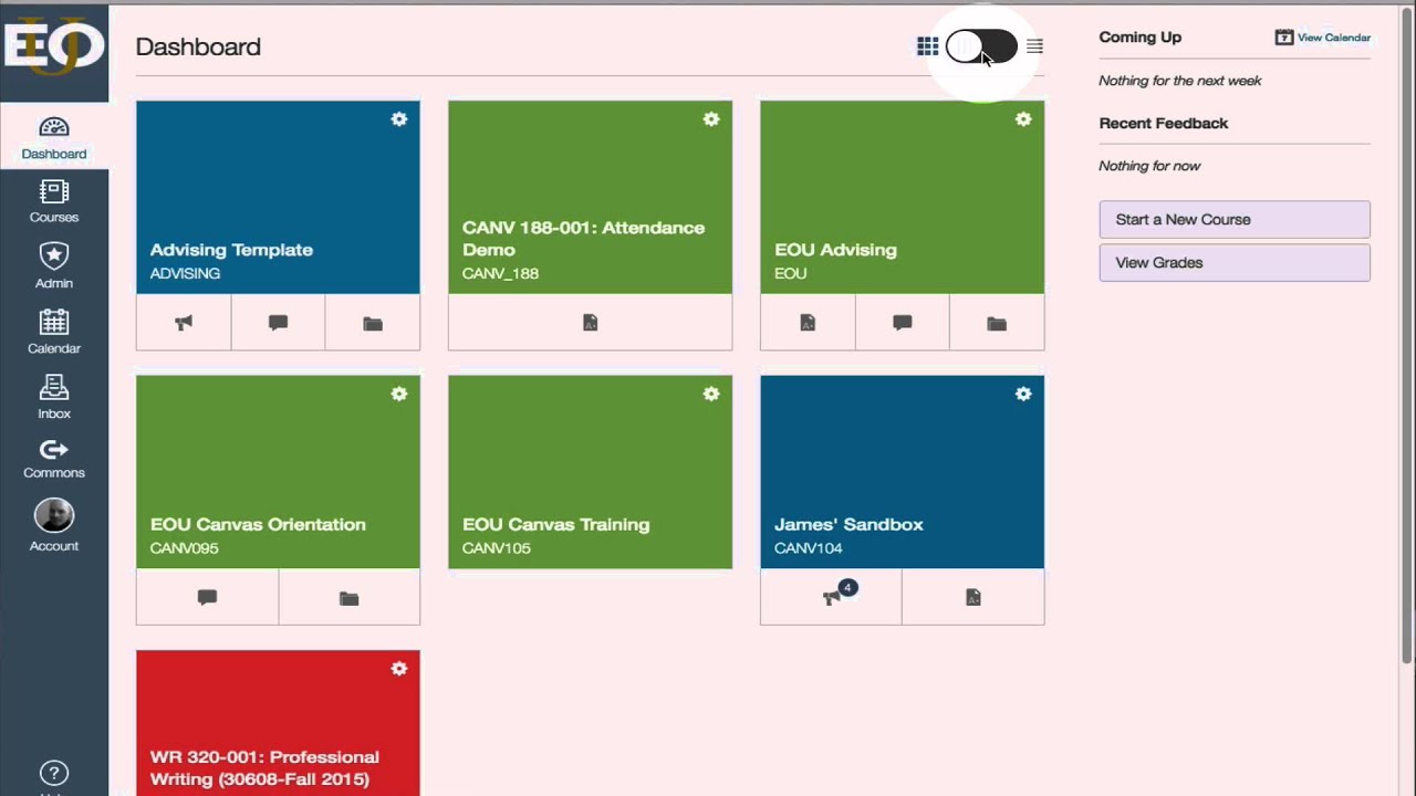 Canvas Dashboard Youtube