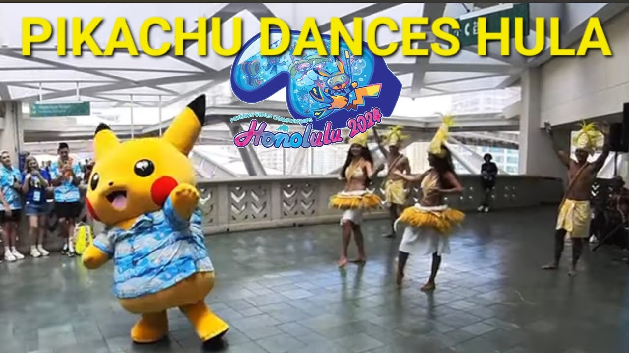 Pikachu Goes Crazy Dancing Hula 2024 Pokémon World Championship In