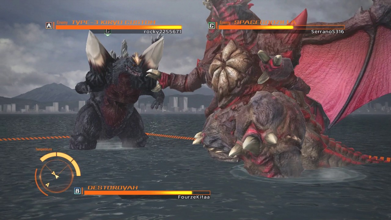 Godzilla Ps4 Online Battle Destoroyah Vs Spacegodzilla Vs Kiryu Youtube