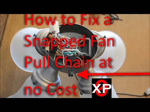 Fix A Snapped Fan Pull Chain At No Cost How To Youtube