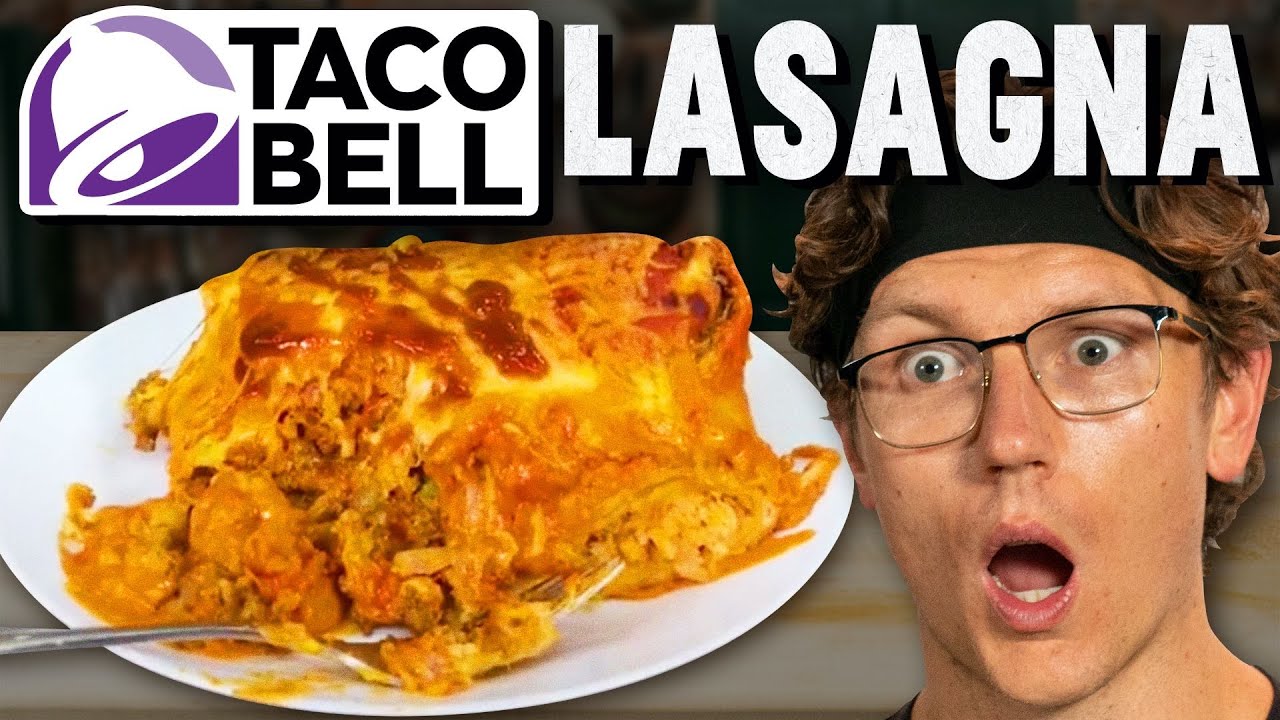 Making A Giant Taco Bell Lasagna Youtube