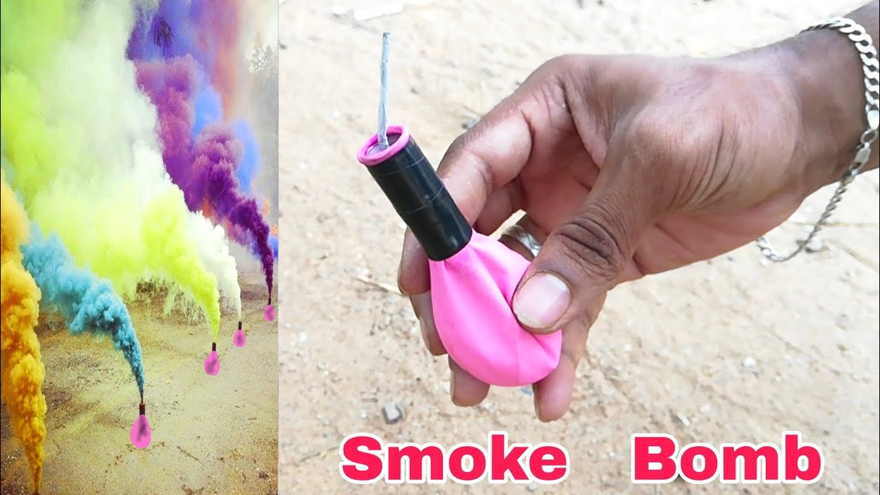 How To Make Colour Bomb At Home Youtube