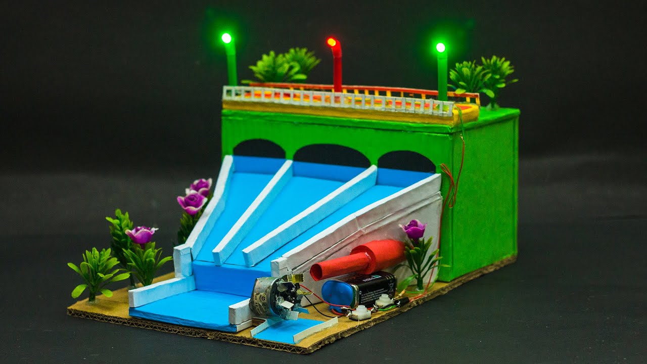 Hydroelectric Dam Working Model Youtube