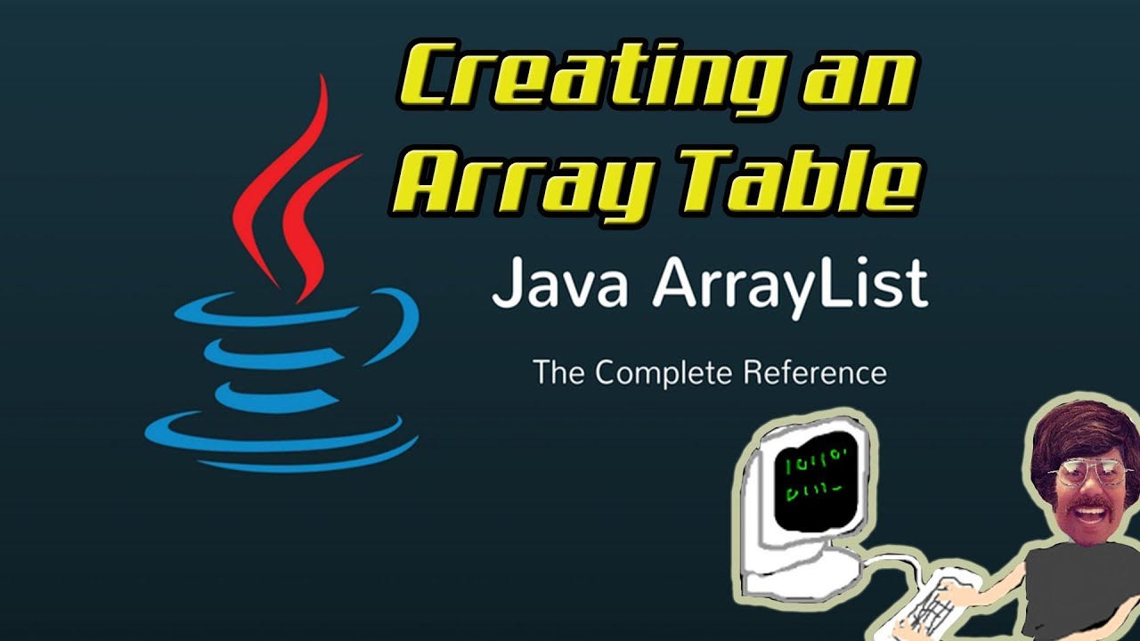Java Programming Tutorial Creating An Array Table Youtube