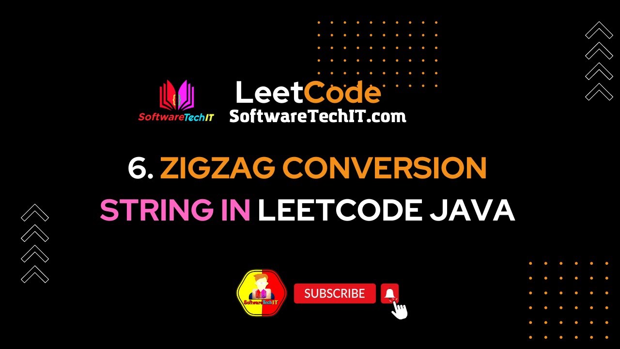 6 Zigzag Conversion Leetcode Java Solution Java Coding Explained