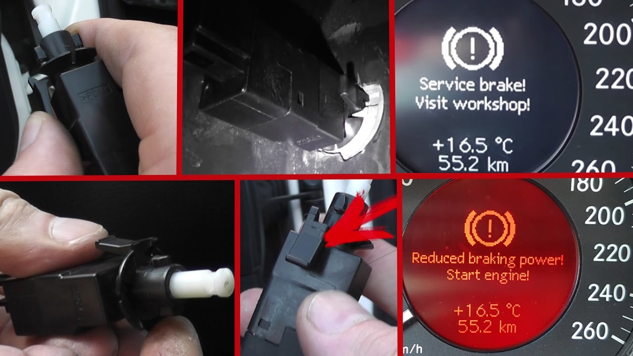 How To Replace The Brake Light Switch On A Mercedes Benz