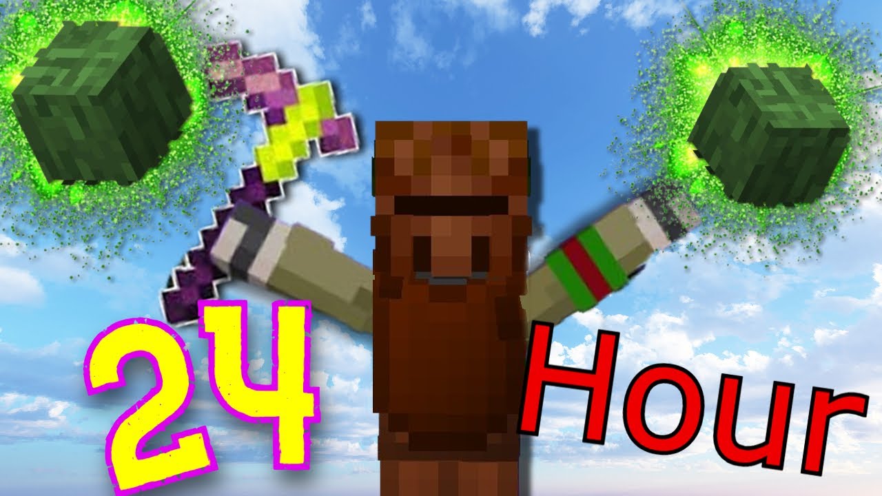 24 Hour Skyblock Challenge Hypixel Skyblock Youtube
