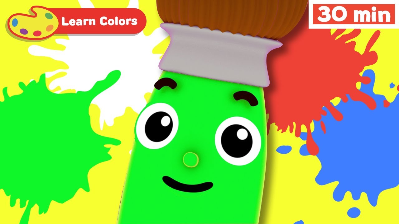 Learn Colors For Babies W Petey Paintbrush Toddler Learning Video
