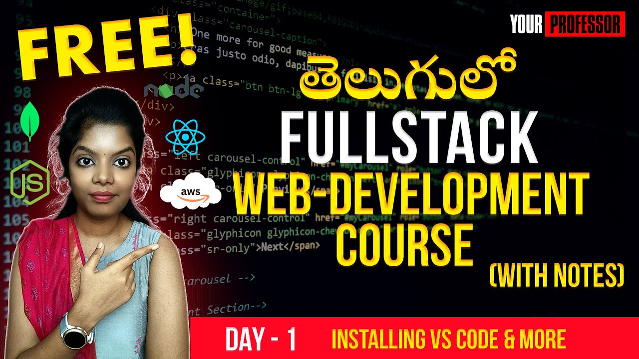 Fullstack Webdevelopment Course Day 1 With Notes Youtube