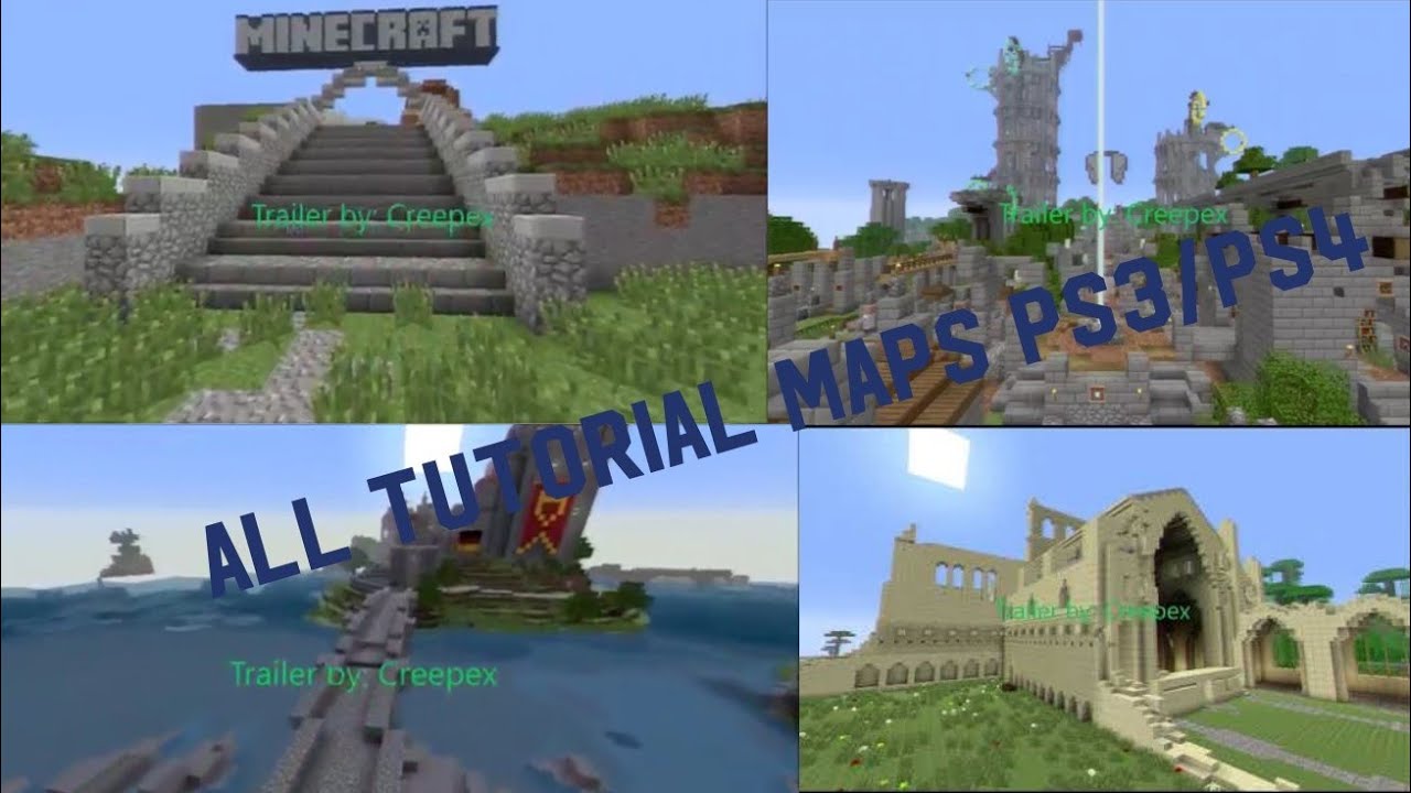 All Minecraft Tutorial Maps Download Youtube
