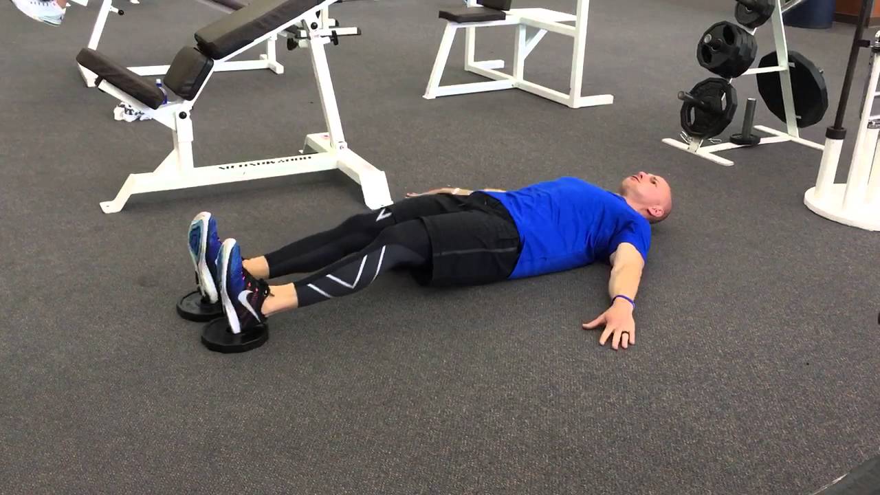 Heel Slide Hamstring Curl Youtube