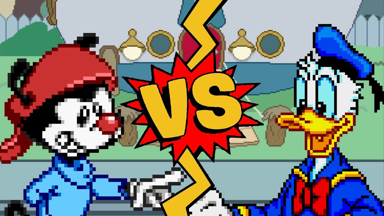 M U G E N Battles Wakko Warner Vs Donald Duck Warner Vs Disney
