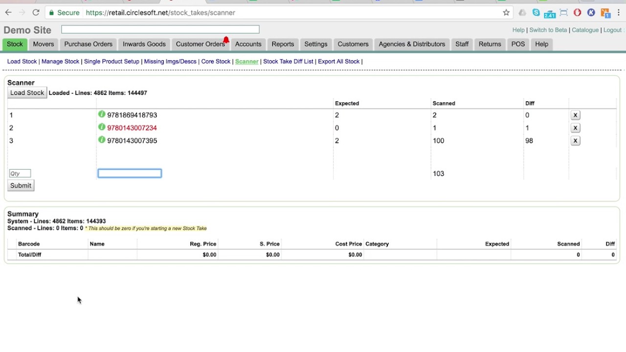 Stock Take Procedure Youtube