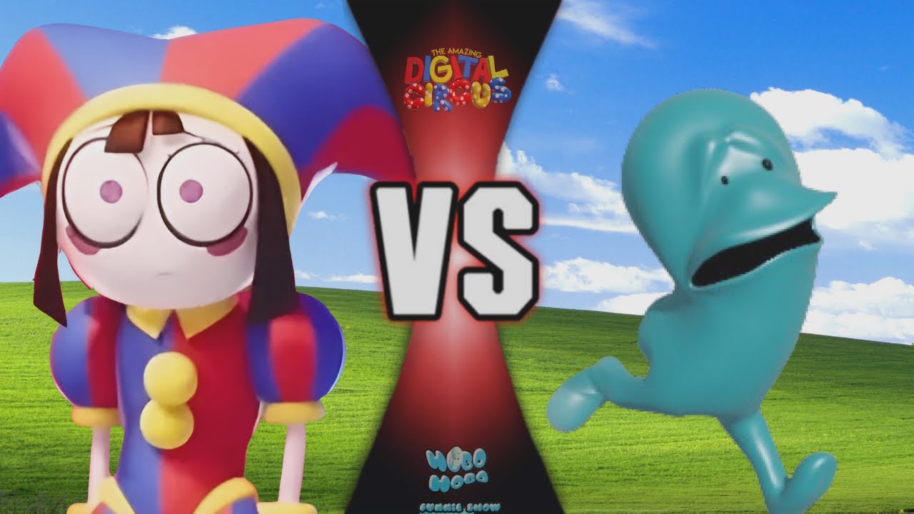Pomni Vs Hobo The Amazing Digital Circus Vs Hobo Funnie Show Trailer