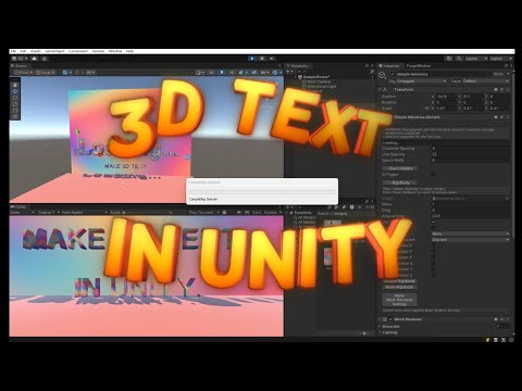 Simple 3d Interactable Text In Unity With Box Collider And Rigidbody