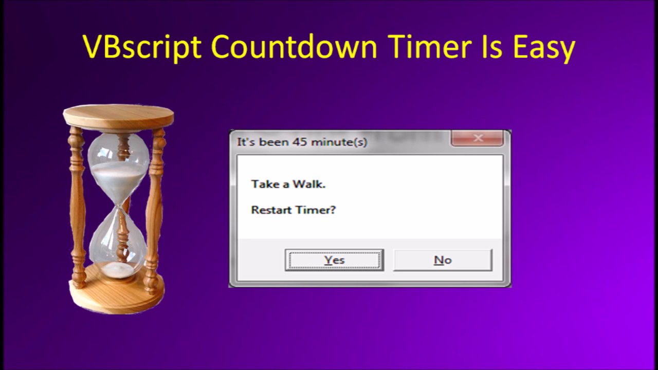 Vbscript Countdown Timer Youtube