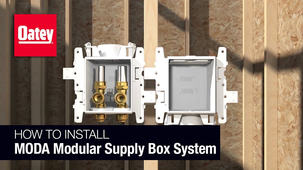 How To Install Oatey Moda Modular Supply Box System Youtube