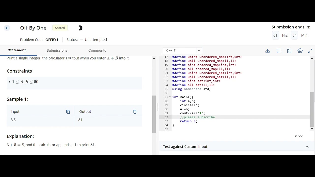 Codechef For Begineer