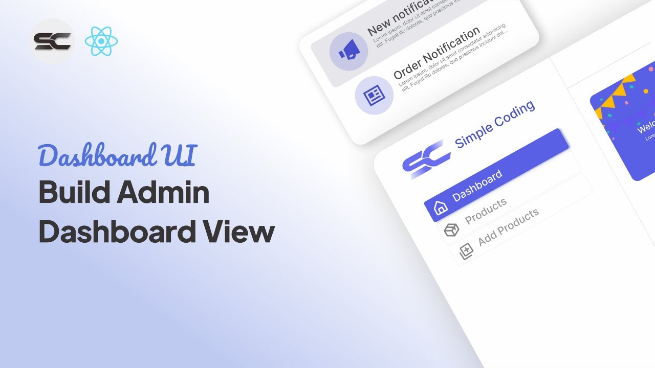 Dashboard Ui Admin Dashboard View React Js Tutorial Admin Panel