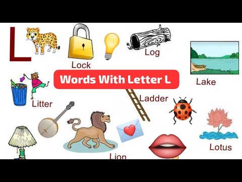 Letter L Words That Begin With Letter L Things With Letter L
