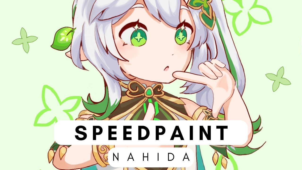 Genshin Impact Nahida Fanart Krita Speedpaint Youtube