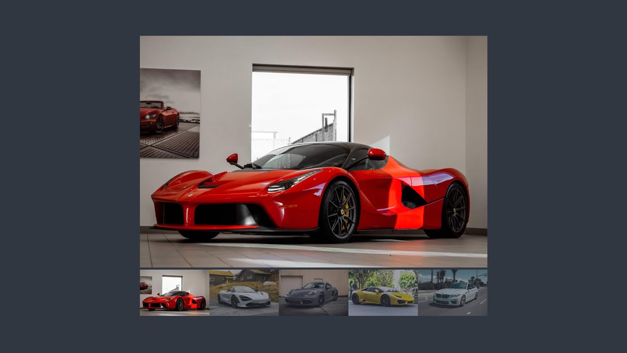 Thumbnail Image Slider Using Html Css Javascript Swiperjs Youtube