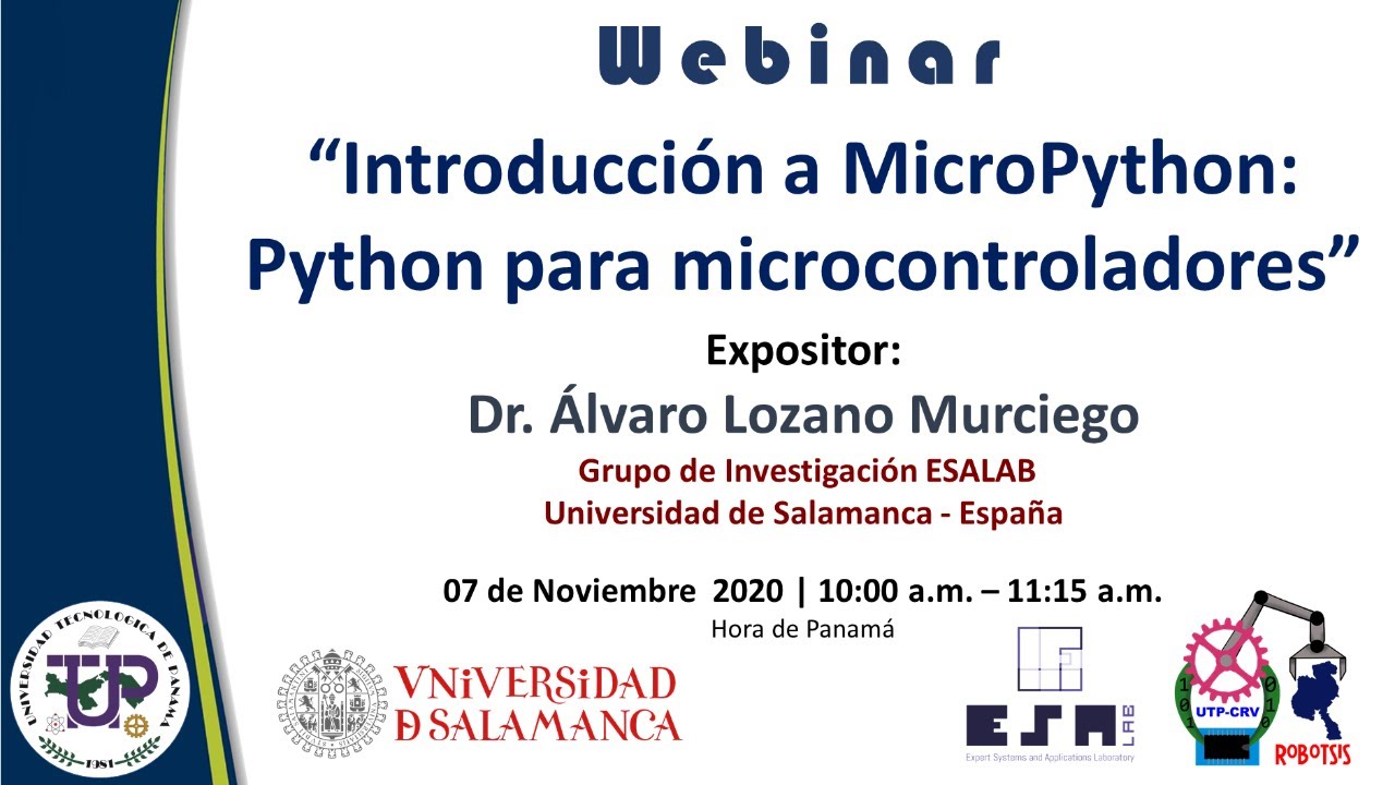 Webinar Introducción A Micropython Python Para Microcontroladores