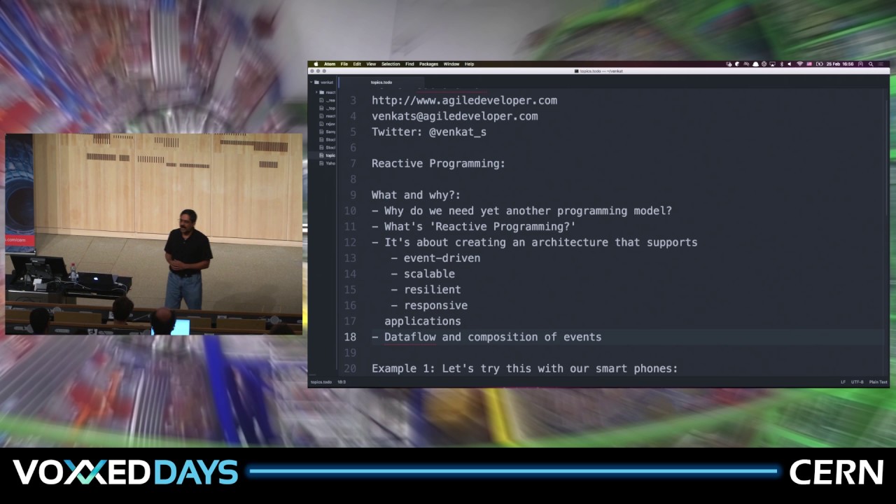 Reactive Programming In Java By Venkat Subramaniam Youtube
