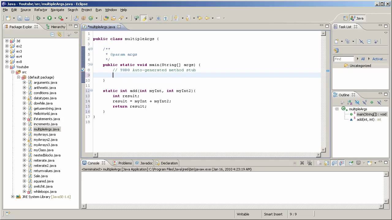 Java Programming Tutorial 01 Introduction To Methods